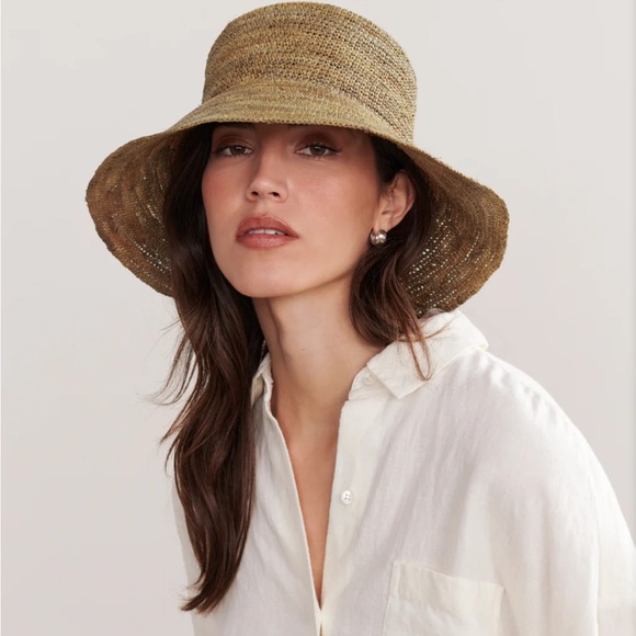 Jenni Kayne | Accessories | Nwt Jenni Kayne Crochet Raffia Sun Hat In ...
